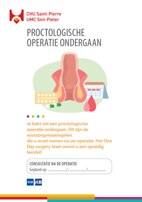 Proctologische operatie ondergaan - CHU Saint-Pierre | UMC Sint-Pieter